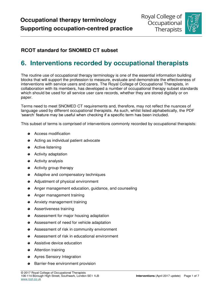 Fillable Online Supporting occupation-centred practice Fax Email Print ...