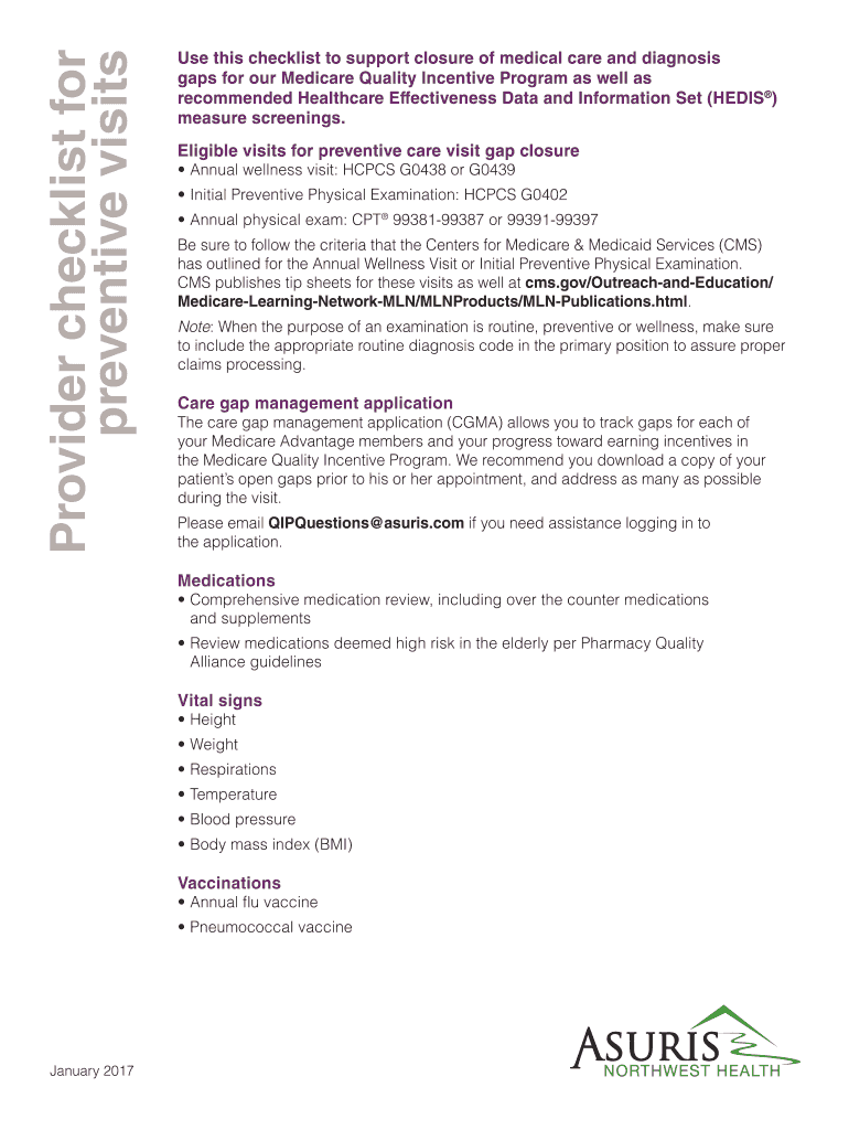 Fillable Online Provider checklist for Fax Email Print - pdfFiller