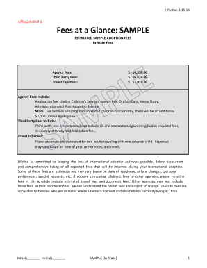 Fillable Online Fees at a Glance: SAMPLE Fax Email Print - pdfFiller