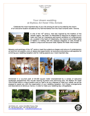 Fillable Online at Byblos Art Hotel Villa Amist Fax Email Print - pdfFiller