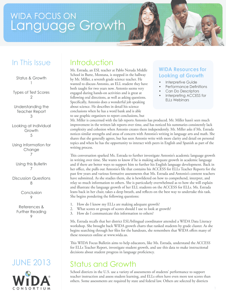 Fillable Online Language Growth Fax Email Print - pdfFiller