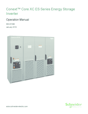 Fillable Online Conext Core XC ES Series Energy Storage Fax Email Print ...