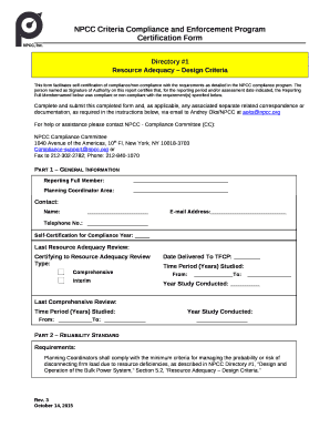 Resource Adequacy Design Criteria Doc Template | pdfFiller