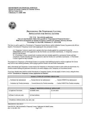 Provisional Or Temporary License, Doc Template | pdfFiller