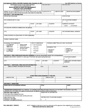 REGISTRATION OF DRUG ESTABLISHMENT/ Doc Template | pdfFiller