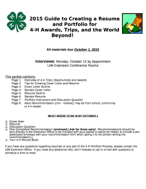 portfolio template Doc Template | pdfFiller