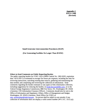 Small Generator Interconnection Procedures (SGIP) Doc Template | pdfFiller