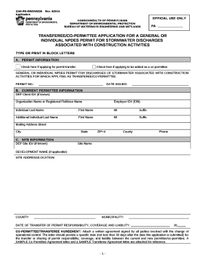 INDIVIDUAL NPDES PERMIT FOR STORMWATER DISCHARGES Doc Template | pdfFiller