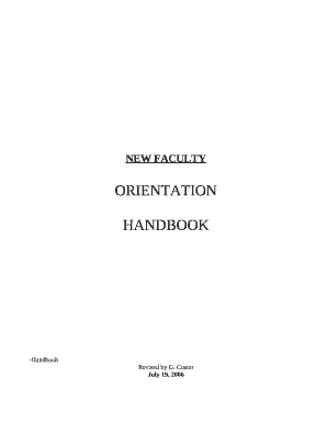 -Handbook Doc Template | pdfFiller