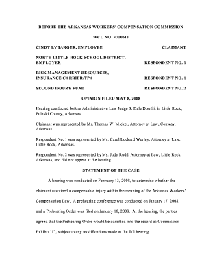 Fillable Online CINDY LYBARGER, EMPLOYEE Fax Email Print - pdfFiller