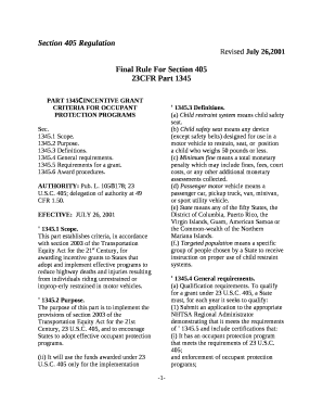 Section 405 Regulation Doc Template | pdfFiller