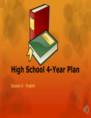 Fillable Online High School 4-Year Plan Fax Email Print - pdfFiller