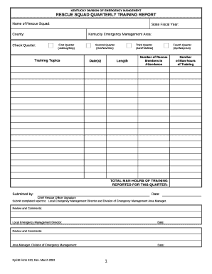 KENTUCKY DIVISION OF EMERGENCY MANGEMENT - kyem ky Doc Template | pdfFiller