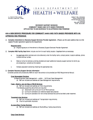 COMMUNITY BASED AND FAITH BASED PROVIDERS Doc Template | pdfFiller