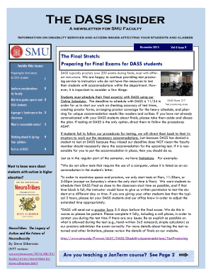Fillable Online DASS Forms - SMU Fax Email Print - pdfFiller