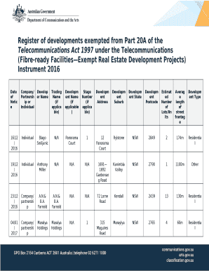 Development Suburb Doc Template | pdfFiller
