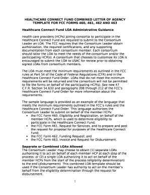 Healthcare Connect Fund LOA Administrative Guidance Doc Template ...