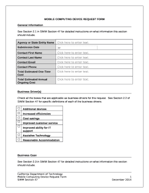 MOBILE COMPUTING DEVICE REQUEST Doc Template | pdfFiller