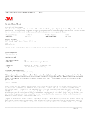 Fillable Online 3M Scotch-Weld Epoxy Adhesive DP110 Gray Fax Email ...