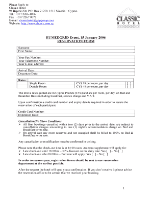 Fillable Online Classic Hotel Fax Email Print - pdfFiller