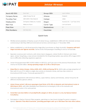 Fillable Online Jetstar Airways Fax Email Print - pdfFiller