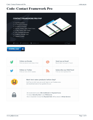 Fillable Online Code: Contact Framework Pro Fax Email Print - pdfFiller