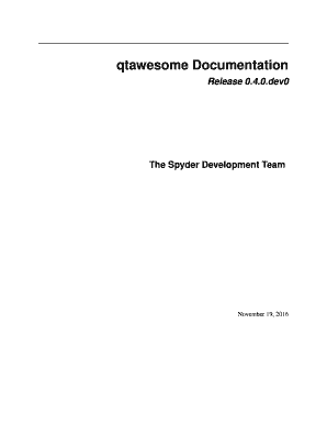 Fillable Online qtawesome Documentation Fax Email Print - pdfFiller