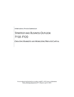 Fillable Online STRATEGY AND BUSINESS OUTLOOK Fax Email Print - pdfFiller