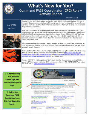 Fillable Online Command PASS Coordinator (CPC) Role Fax Email Print - pdfFiller