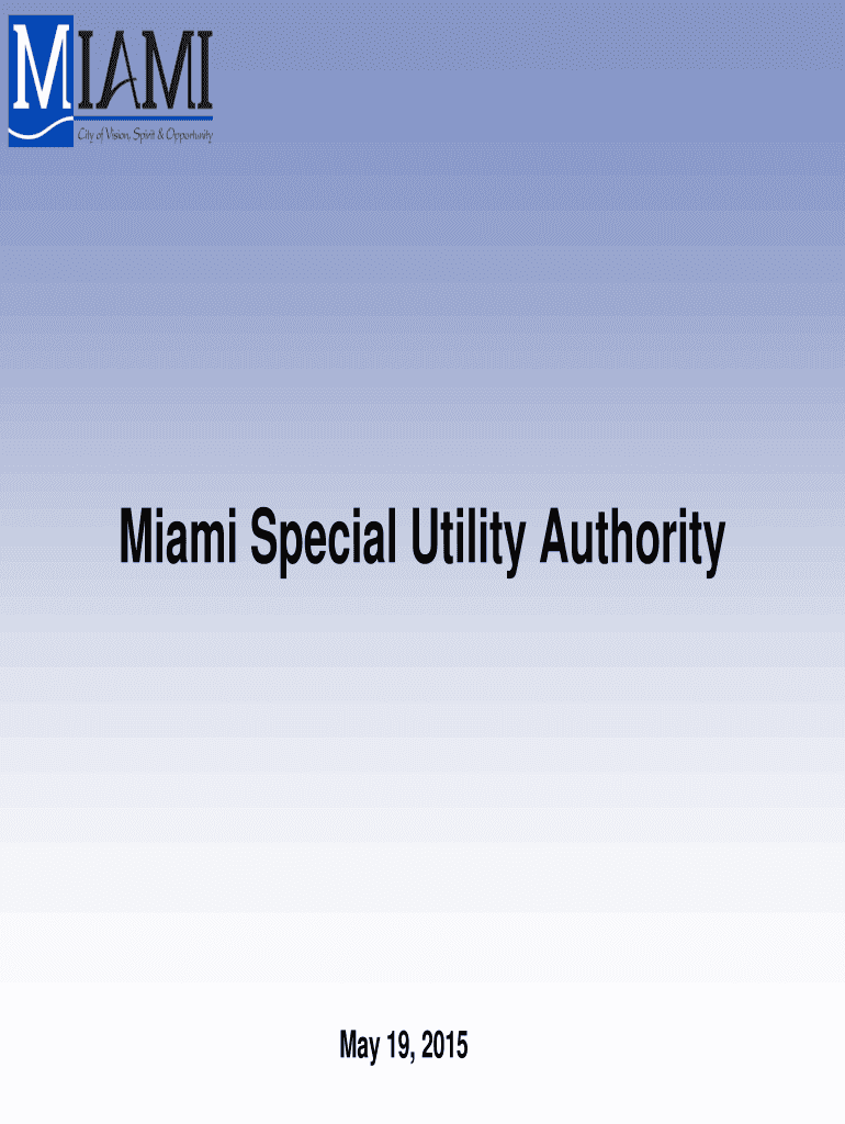 Fillable Online Miami Special Utility Authority Fax Email Print - pdfFiller