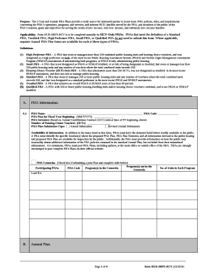 HUD-50075-HCV is to be completed annually by HCV-Only PHAs Doc Template ...