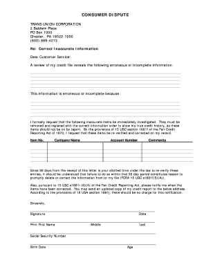 Fillable Online CONSUMER DISPUTE Fax Email Print - pdfFiller