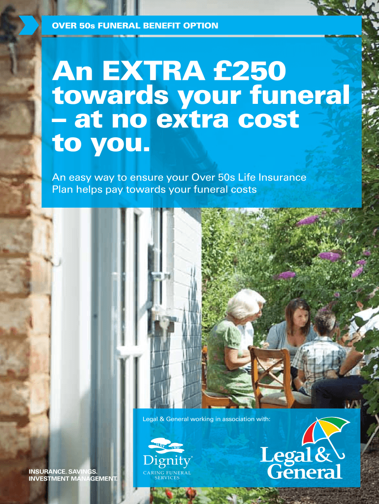 Fillable Online over 50s funeral benefit option Fax Email Print - pdfFiller