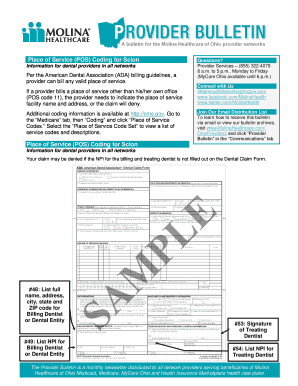 Fillable Online Place of Service (POS) Coding for Scion Fax Email Print ...