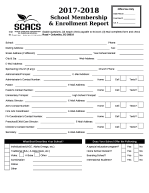 & Enrollment Report Doc Template | pdfFiller
