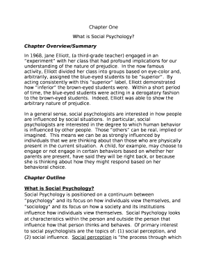 Chapter Overview/Summary Doc Template | pdfFiller