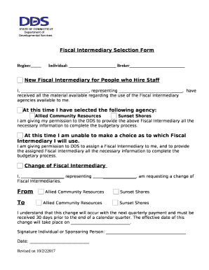 fiscal intermediary letter Doc Template | pdfFiller