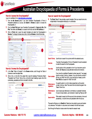 Fillable Online Australian Encyclopaedia of Forms & Precedents Fax ...