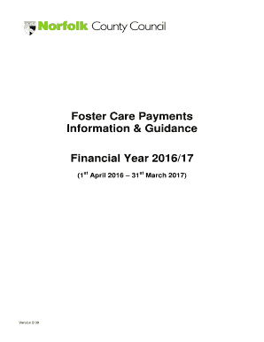 Fillable Online Foster Care Payments Fax Email Print - pdfFiller