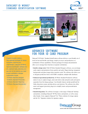 Fillable Online DATACARD ID WORKS Fax Email Print - pdfFiller