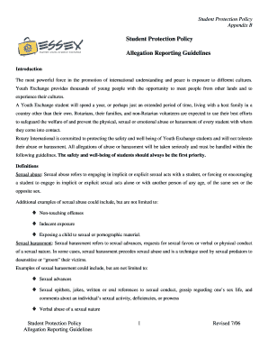 Fillable Online Allegation Reporting Guidelines Fax Email Print - pdfFiller