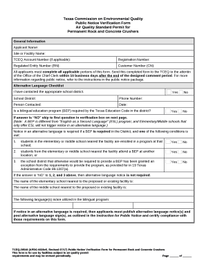 Air Quality Standard Permit for Doc Template | pdfFiller