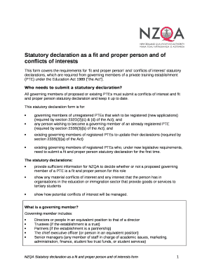 Statutory Declaration Template Word Document - Page 2 | pdfFiller