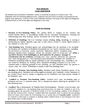 NON-SMOKING Doc Template | pdfFiller