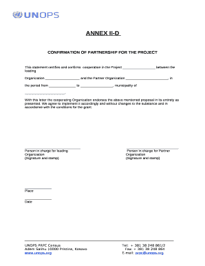 ANNEX II-D Doc Template | pdfFiller