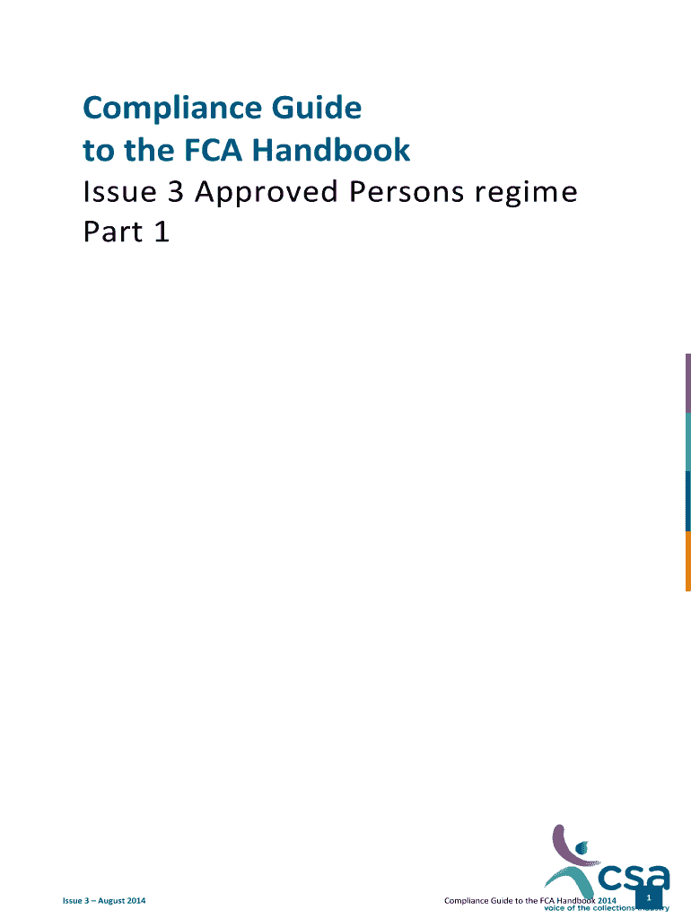 Fillable Online to the FCA Handbook Fax Email Print - pdfFiller