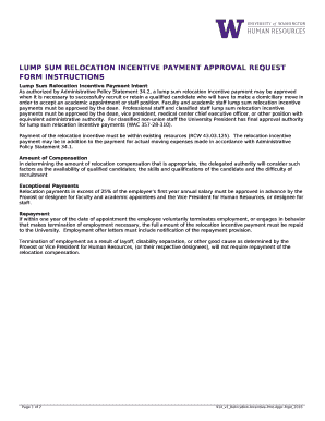LUMP SUM RELOCATION INCENTIVE PAYMENT APPROVAL REQUEST INSTRUCTIONS Doc ...