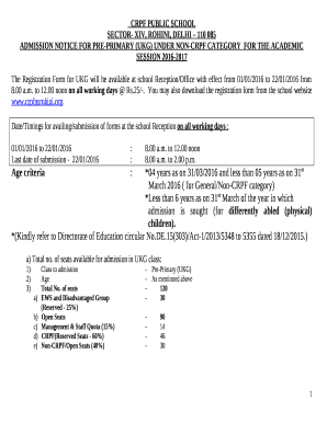 CRPF PUBLIC SCHOOL Doc Template | pdfFiller