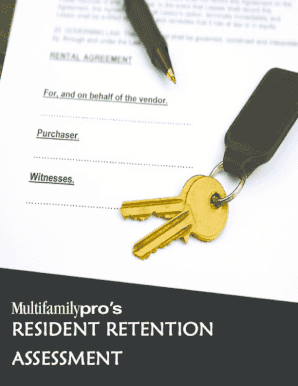 Fillable Online The Multifamilypro Resident Retention Assessment Page 1 ...