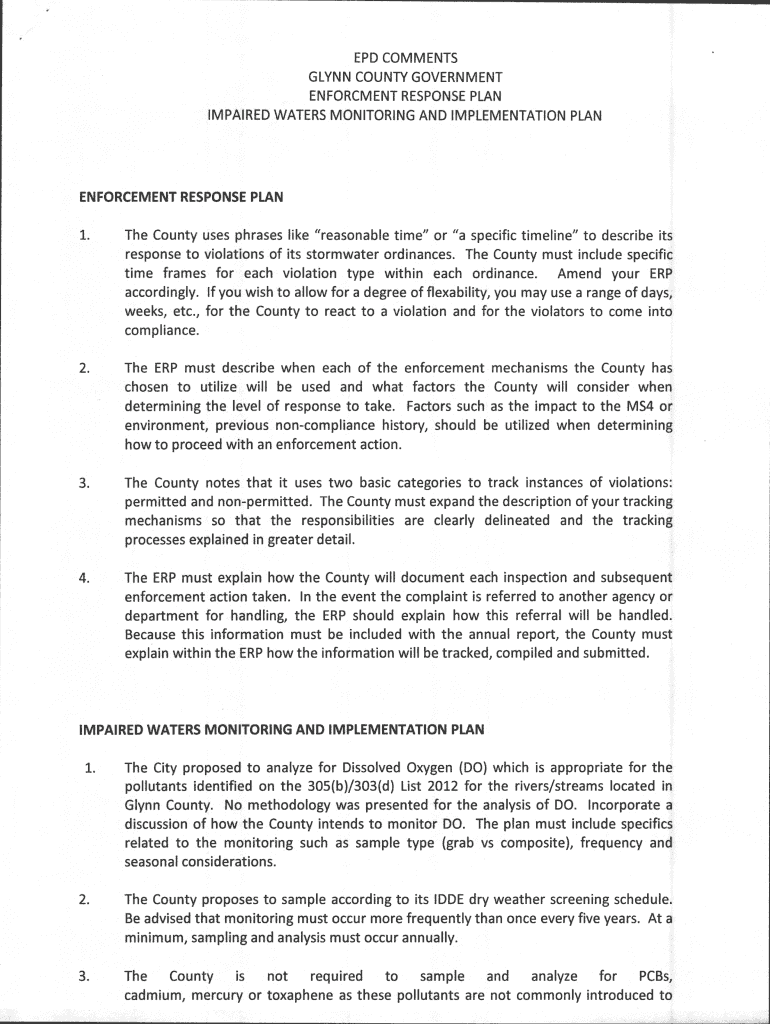 Fillable Online EPD COMMENTS Fax Email Print - pdfFiller